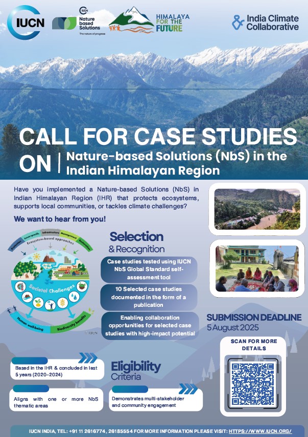 Call for Case Studies on Nature-based Solutions in the Indian Himalayan Region - Story | IUCN