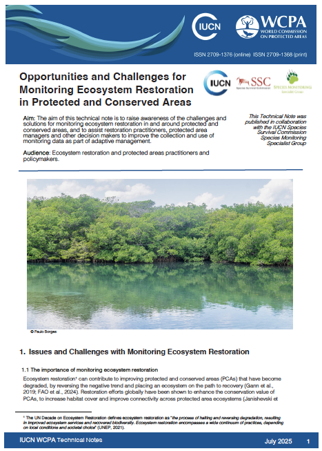 IUCN WCPA Technical Note No.24: Opportunities and Challenges for ...
